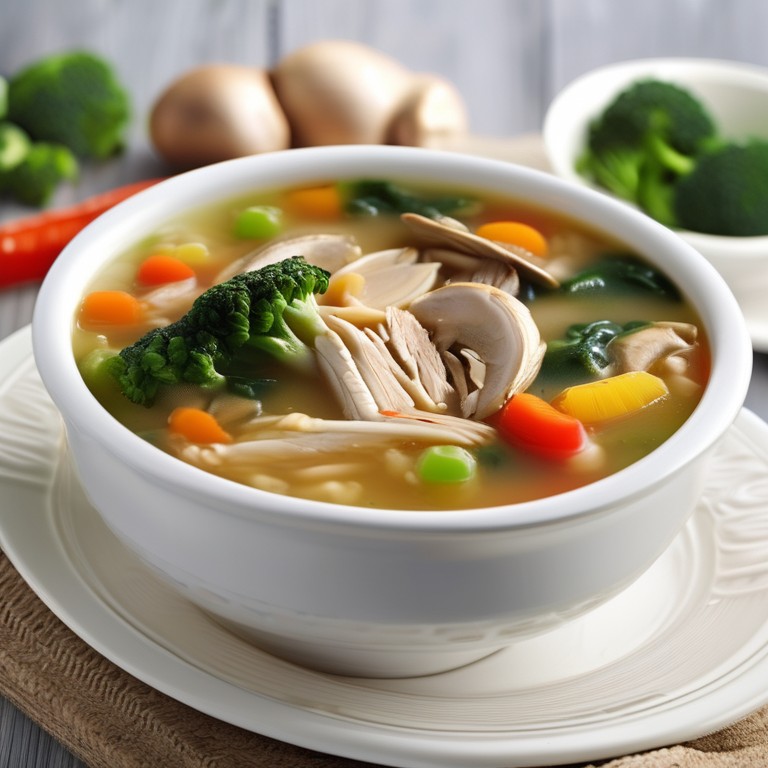 Chicken and Vegetable Rice Soup - Mr. Cook