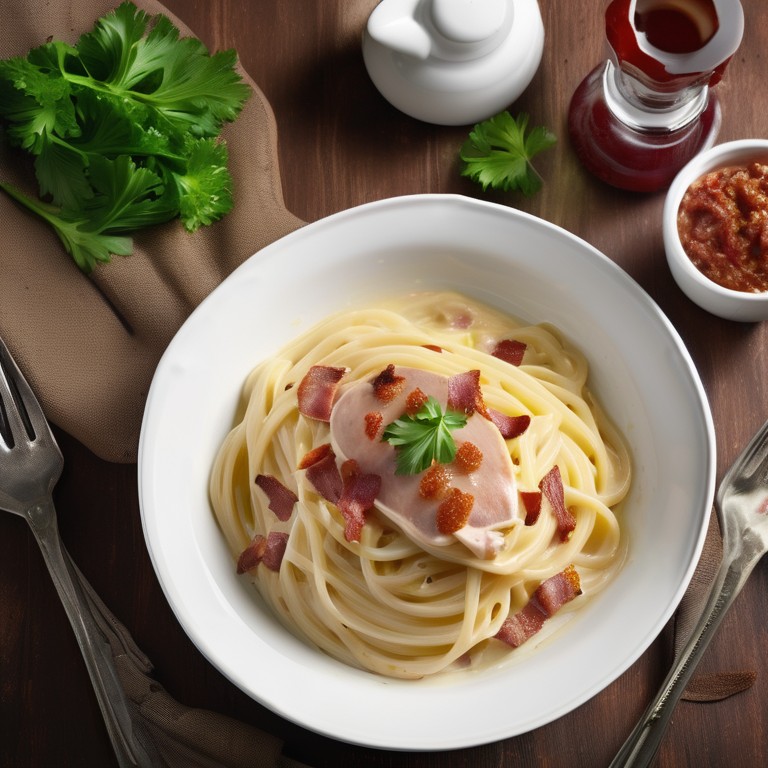 Creamy Professional Carbonara with Turkey Bacon - Mr. Cook