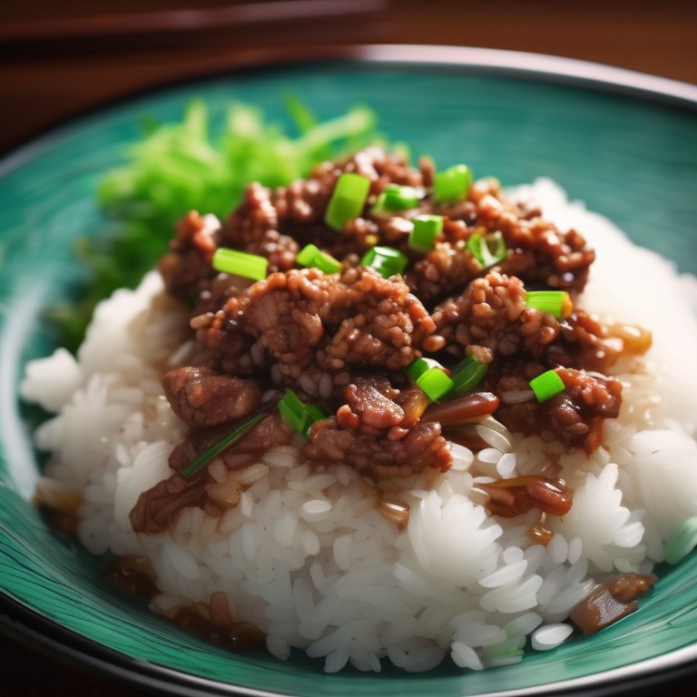 Taiwanese Minced Pork Rice - Mr. Cook