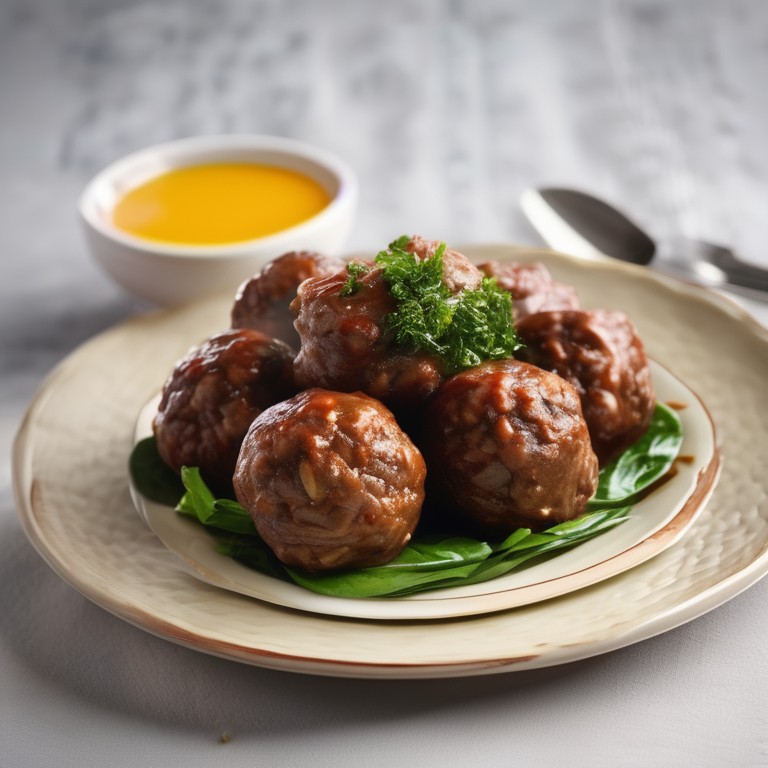 Cheesy Beef Balls - Mr. Cook