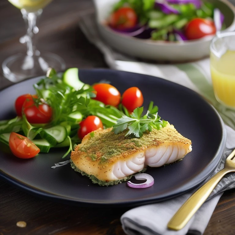 Herb-Crusted Cream Dory Fish - Mr. Cook