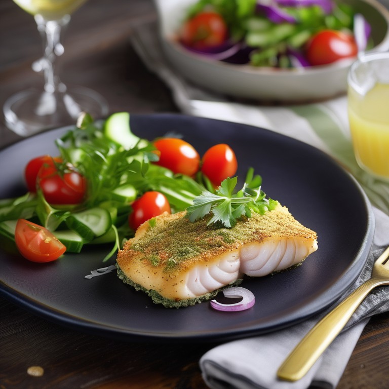 Herb-Crusted Cream Dory Fish - Mr. Cook