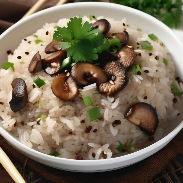 Shitake Mushroom Rice - Mr. Cook
