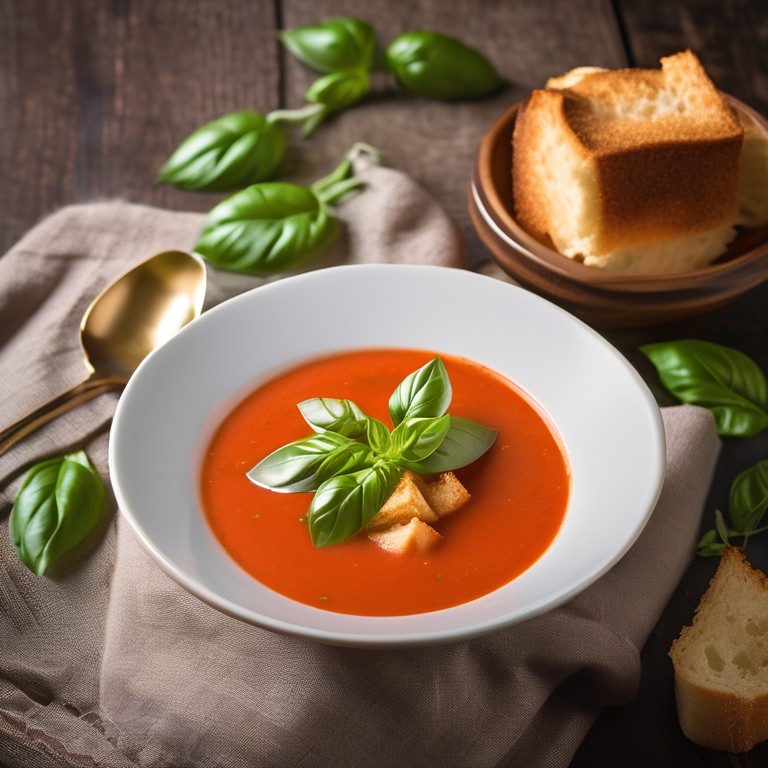 Creamy Tomato Basil Soup - Mr. Cook