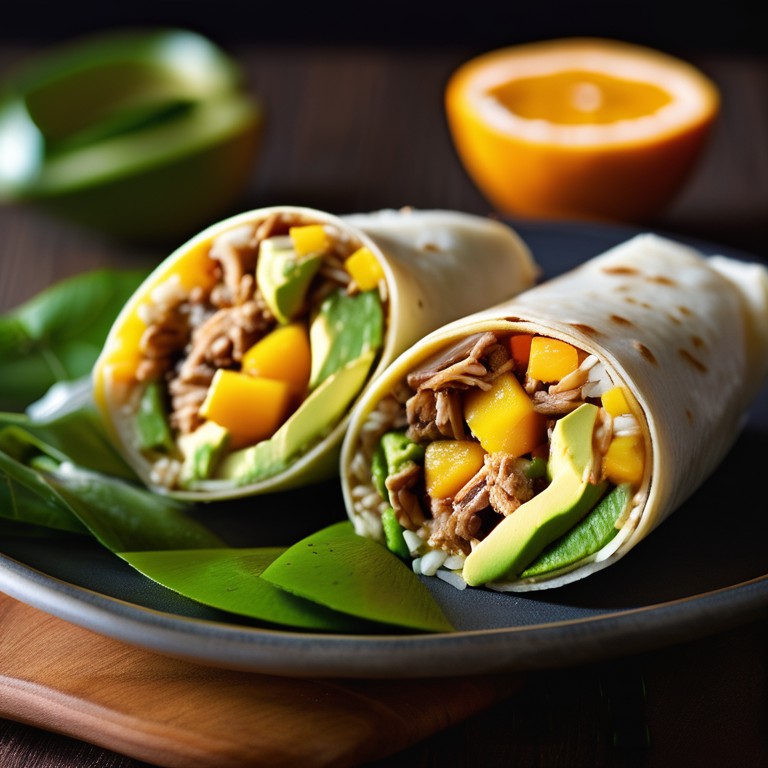Exotische Wraps mit Avocado-Mango-Füllung - Mr. Cook