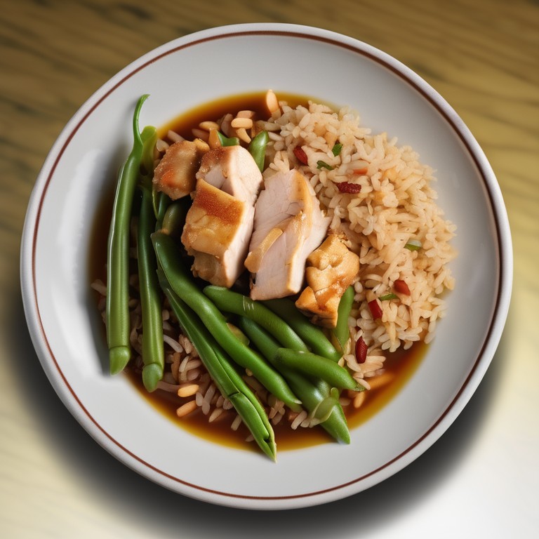 RIZ HARICOT VERT ET POULET - Mr. Cook