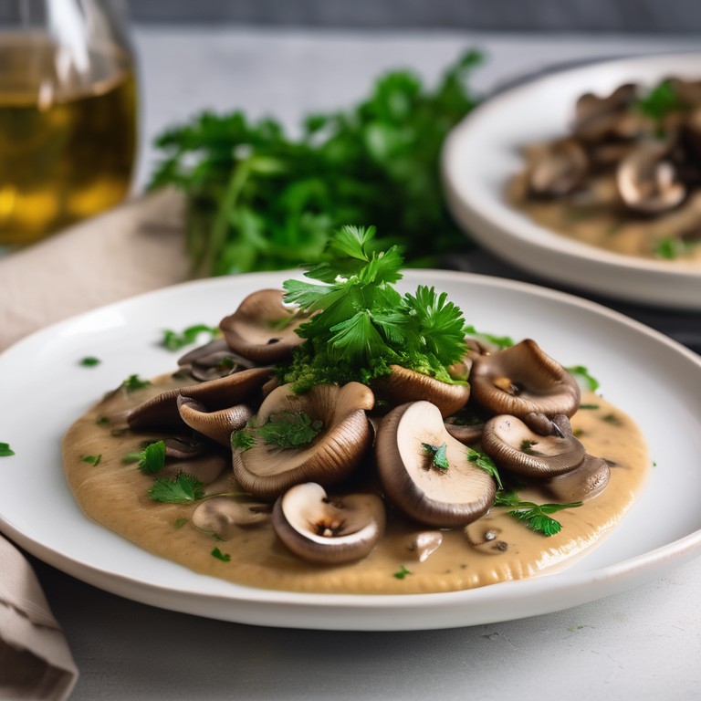Veganes Champignon-Gericht - Mr. Cook