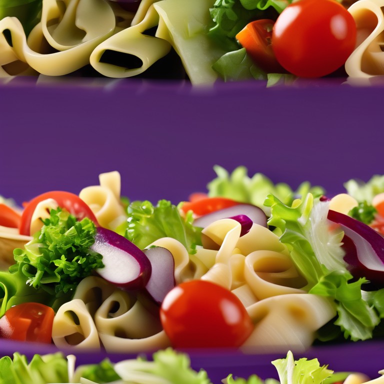 Ensalada Mixta de Lechuga con Pasta - Mr. Cook