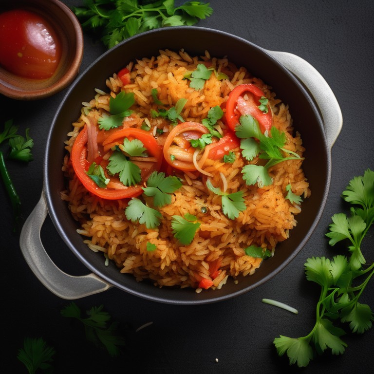 Savory Onion Tomato Rice with Besan - Mr. Cook
