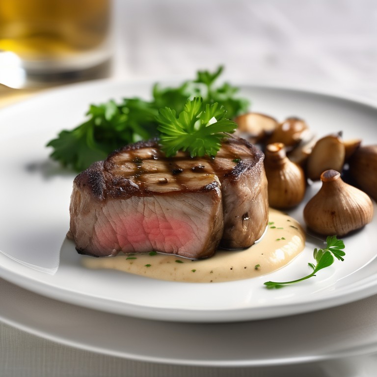 Fillet Mignon com Cogumelos Paris ao Molho Dijon - Mr. Cook