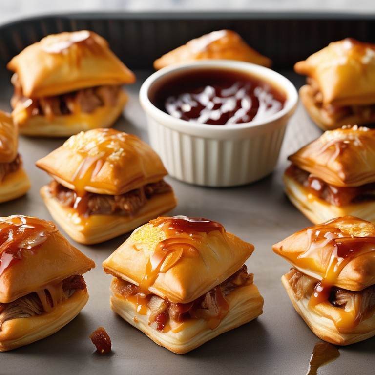 BBQ Pulled Pork Puff Pastry Bites - Mr. Cook