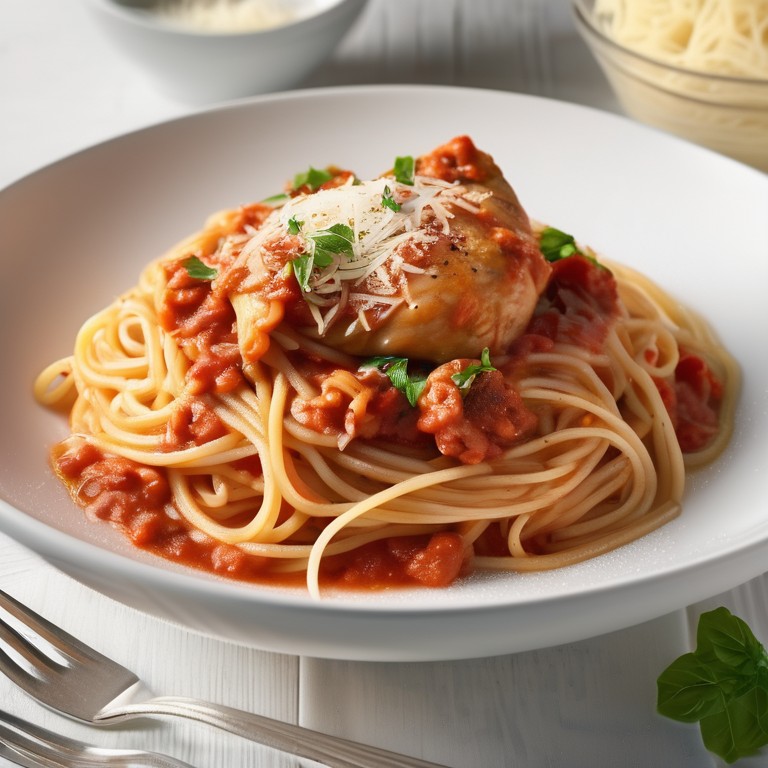 Pollo con Espaguetis - Mr. Cook