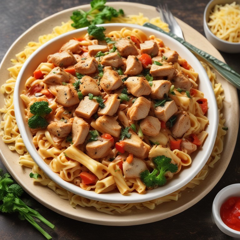 Slow Cooker Chicken and Vegetable Pasta - Mr. Cook