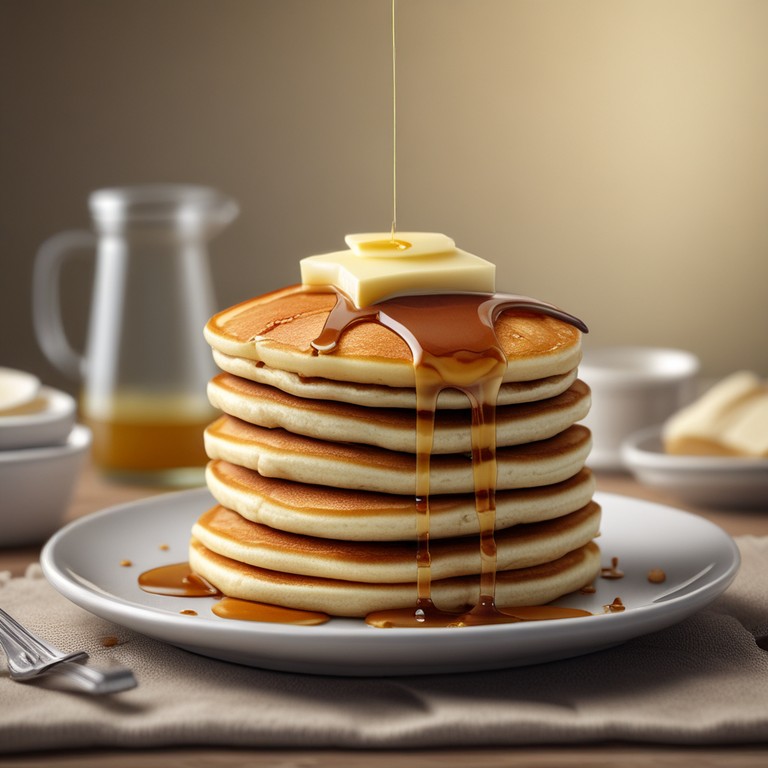 Fluffy Pancakes with Warm Maple Syrup - Mr. Cook