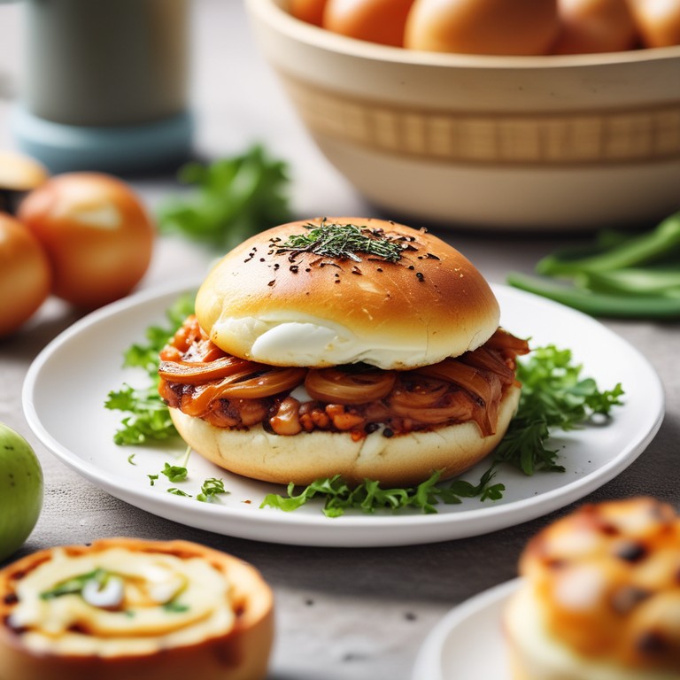 Spicy Egg Stuffed Bun - Mr. Cook