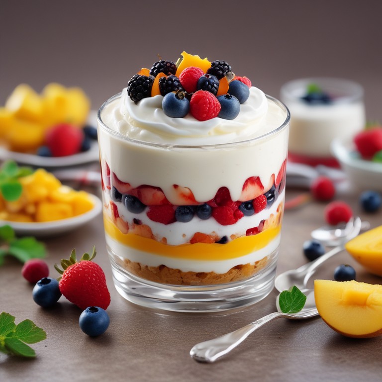 Mixed Berry Mango Yogurt Parfait - Mr. Cook