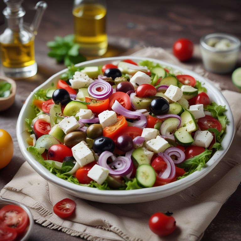 Simple Greek Salad - Mr. Cook