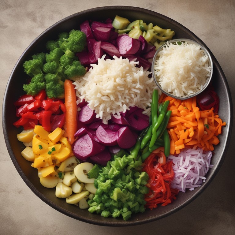 Colorful Veggie Medley with Herb-infused Rice - Mr. Cook
