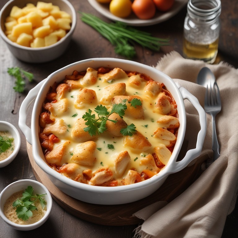 Cheesy Chicken and Potato Bake - Mr. Cook