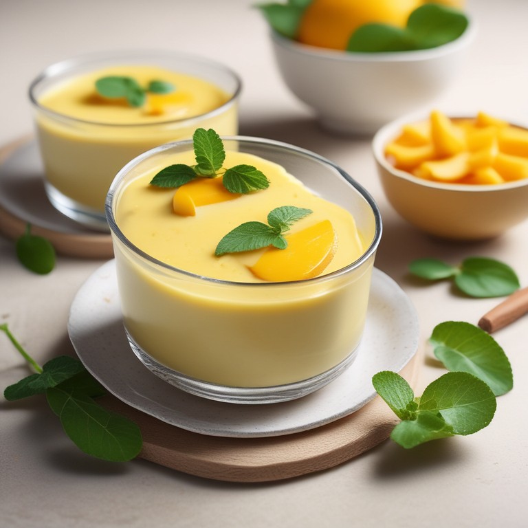 Creamy Mango Pudding - Mr. Cook