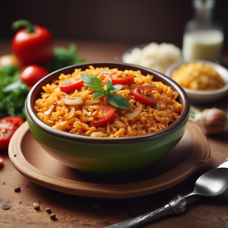 Spiced Tomato and Onion Rice - Mr. Cook