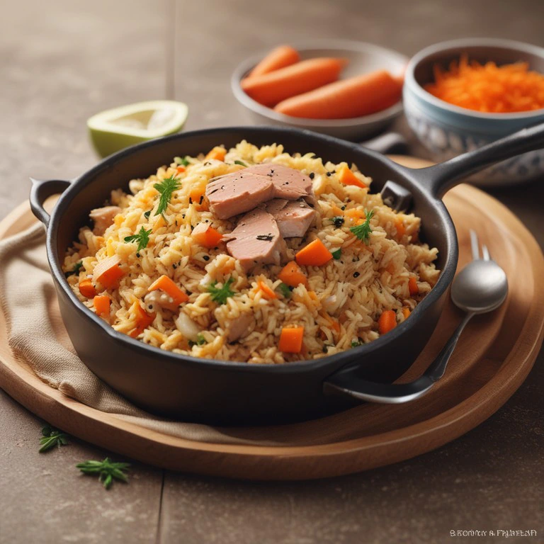 Tuna and Carrot Rice Pilaf - Mr. Cook