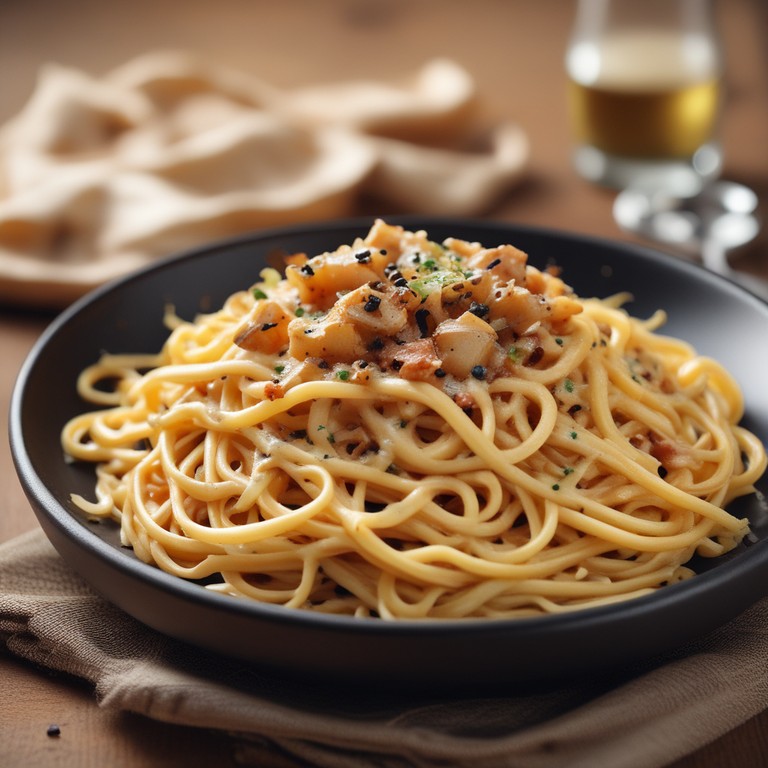 Creamy Spaghetti with Caramelized Onions - Mr. Cook