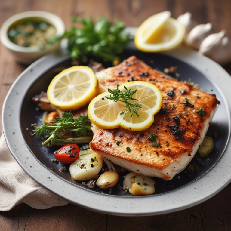 Poisson Grillé à l'Ail et au Citron - Mr. Cook