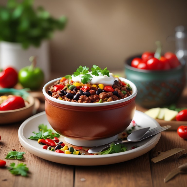 Chili con Carne au Quinoa et Haricots Noirs - Mr. Cook