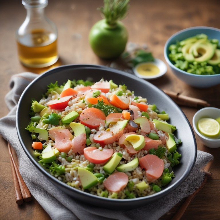 Ensalada de Arroz Integral con Salmón Ahumado - Mr. Cook