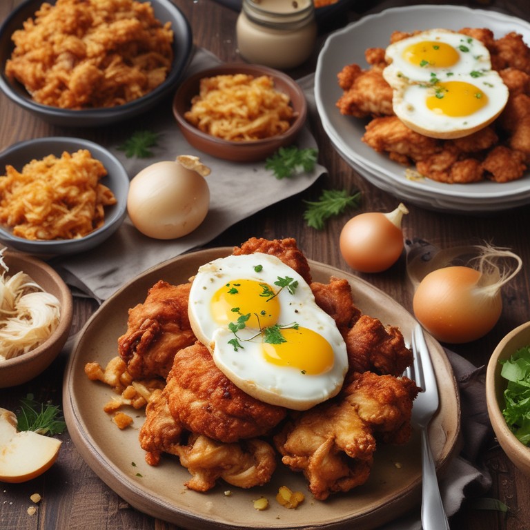 Poulet Oeuf Farine Oignon - Mr. Cook