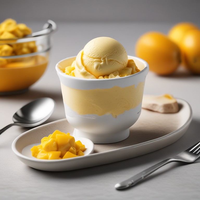 Creamy Mango Ice Cream - Mr. Cook