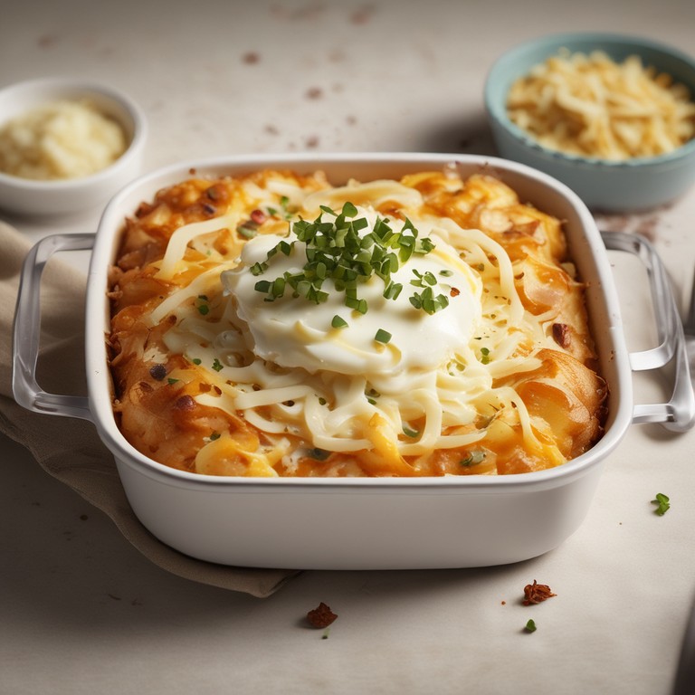 Cheesy Baked Potato Casserole - Mr. Cook