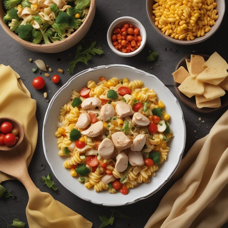 Creamy Chicken and Vegetable Fusilli - Mr. Cook