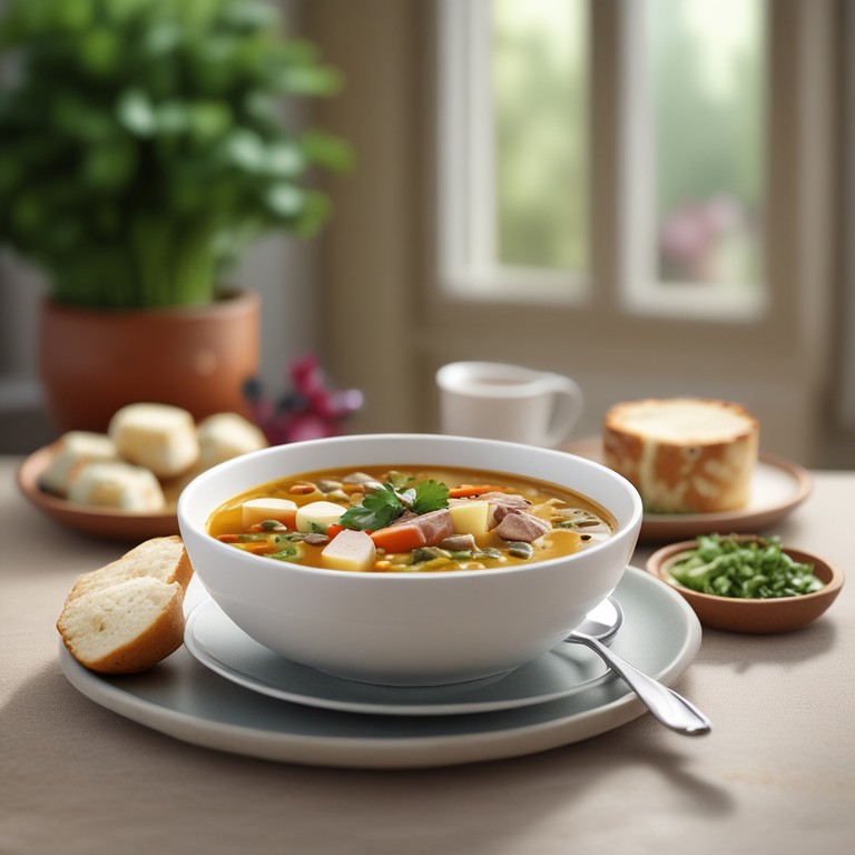 Sopa de Cerdo con Verduras - Mr. Cook