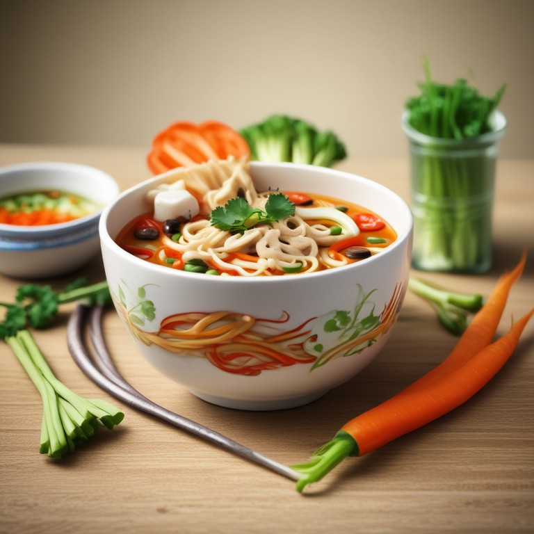 Veggie Delight Noodle Soup - Mr. Cook