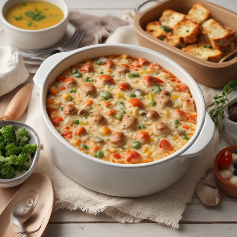 Creamy Sausage and Rice Casserole - Mr. Cook