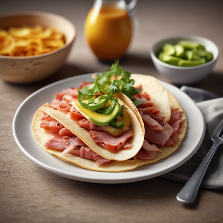 Tacos de Huevo con Jamón y Pepino - Mr. Cook