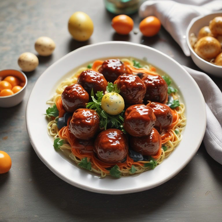 Easter Glazed Meatballs - Mr. Cook