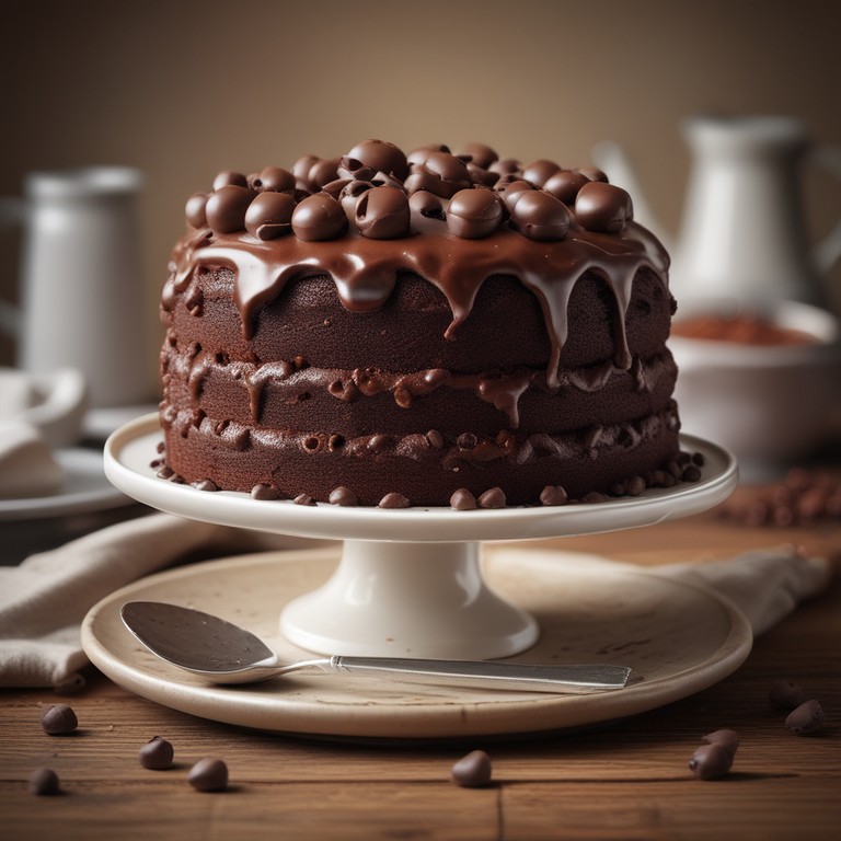 Double chocolate cake store