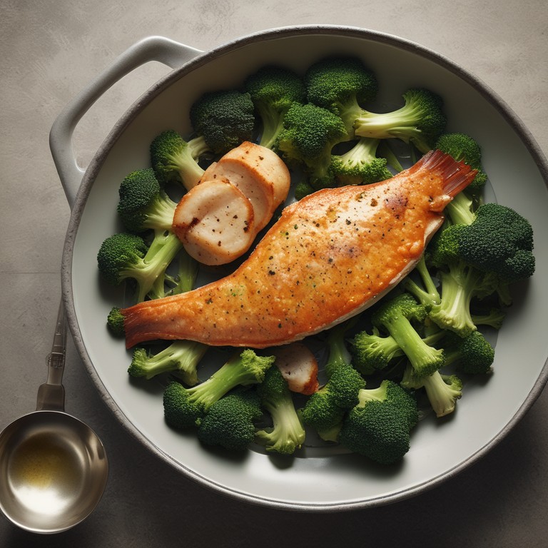 Gebratener Fisch mit Brokkoli - Mr. Cook