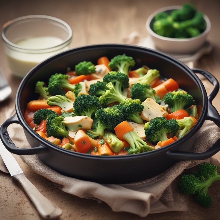 Gemüsepfanne mit cremiger Sauce - Mr. Cook