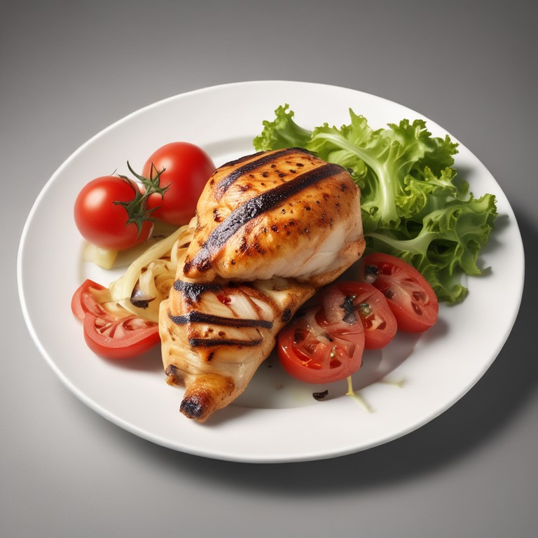 Botana de Pollo Asado con Jitomate, Cebolla y Lechuga - Mr. Cook