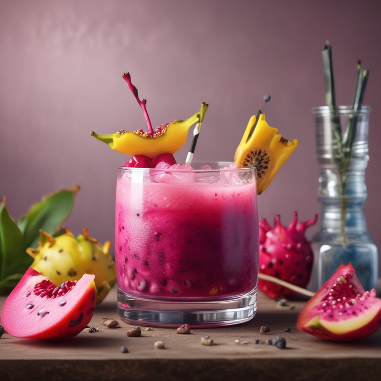 Cóctel de Pitaya y Mezcal - Mr. Cook