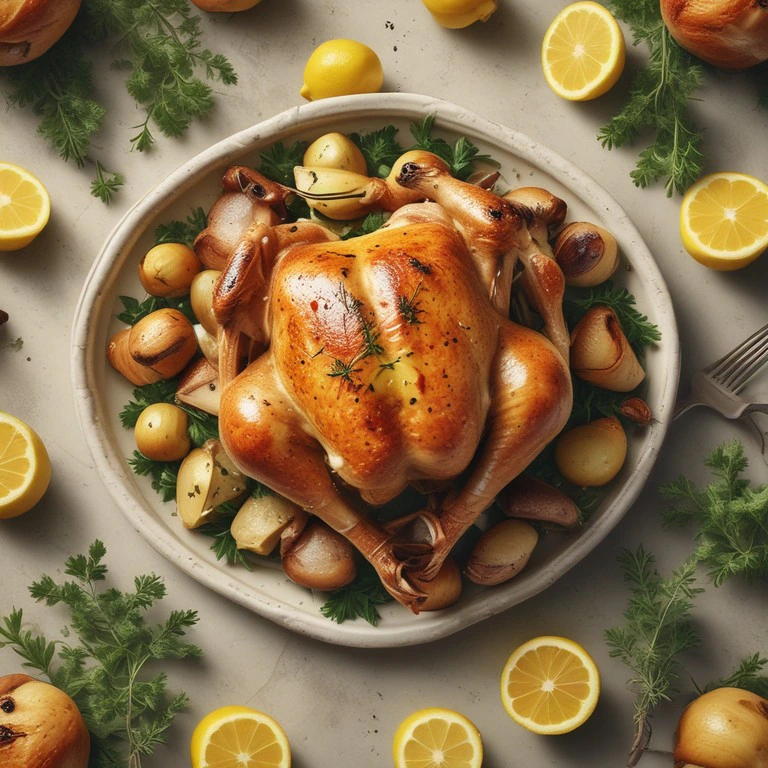 Pollo Asado con Limón y Hierbas - Mr. Cook