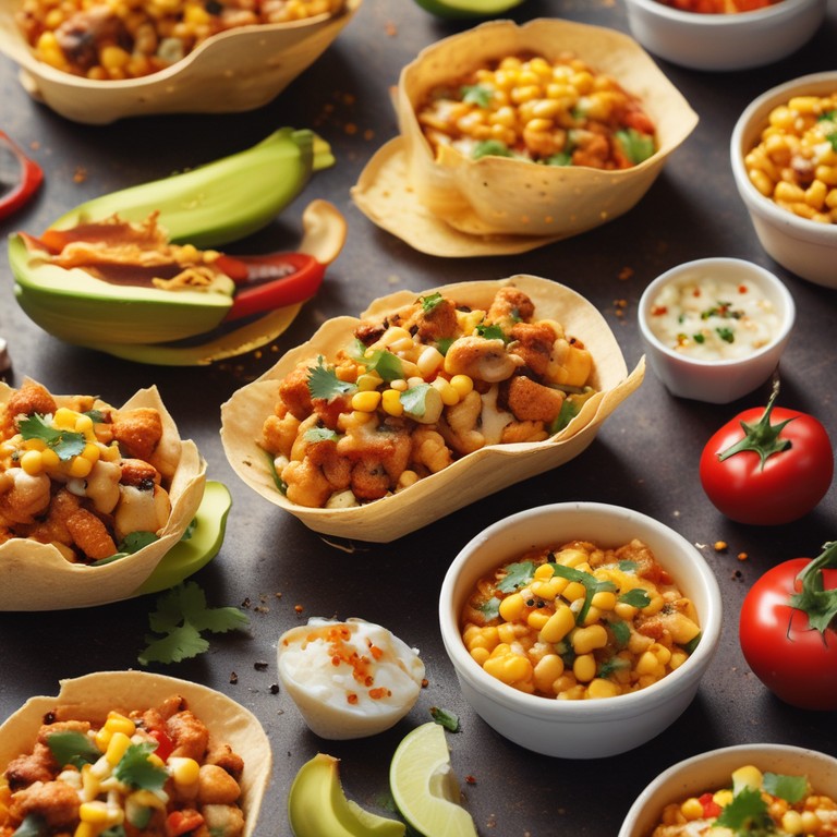 Indian Chicken and Cheese Corn Cups - Mr. Cook