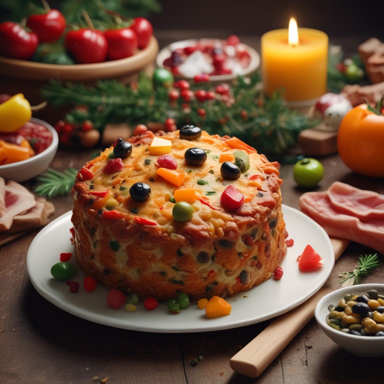 Christmas Savory Cake - Mr. Cook