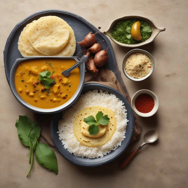 Spicy Potato Dal with Fragrant Rice - Mr. Cook