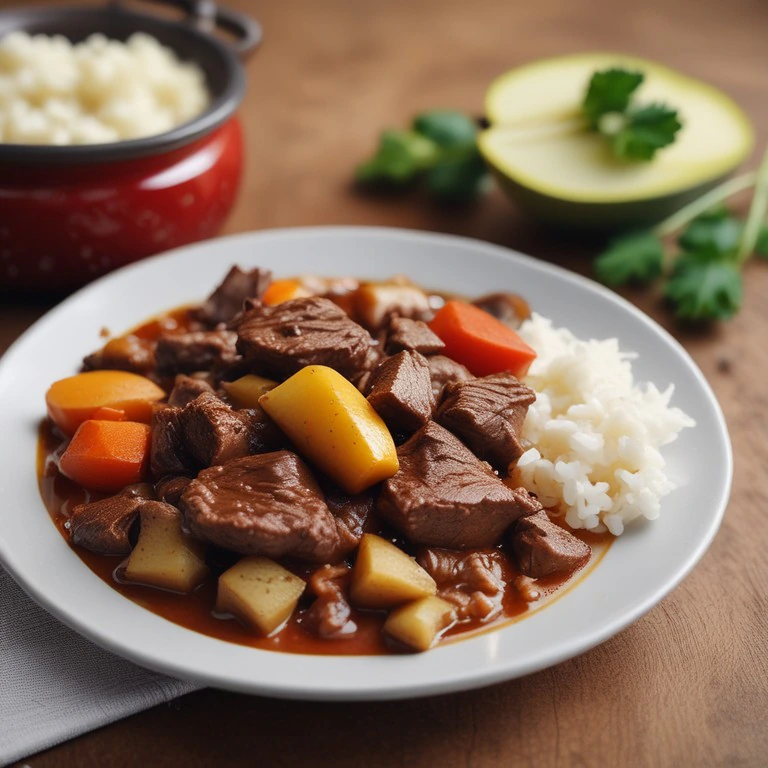 Estofado de Carne con Arroz y Papas - Mr. Cook
