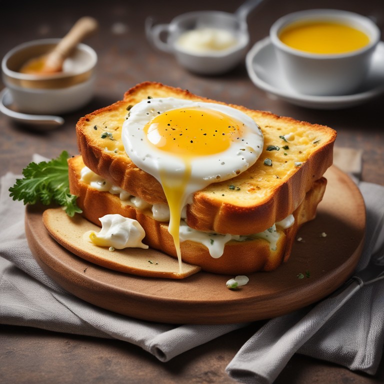 Cheesy Egg Bread Toast - Mr. Cook